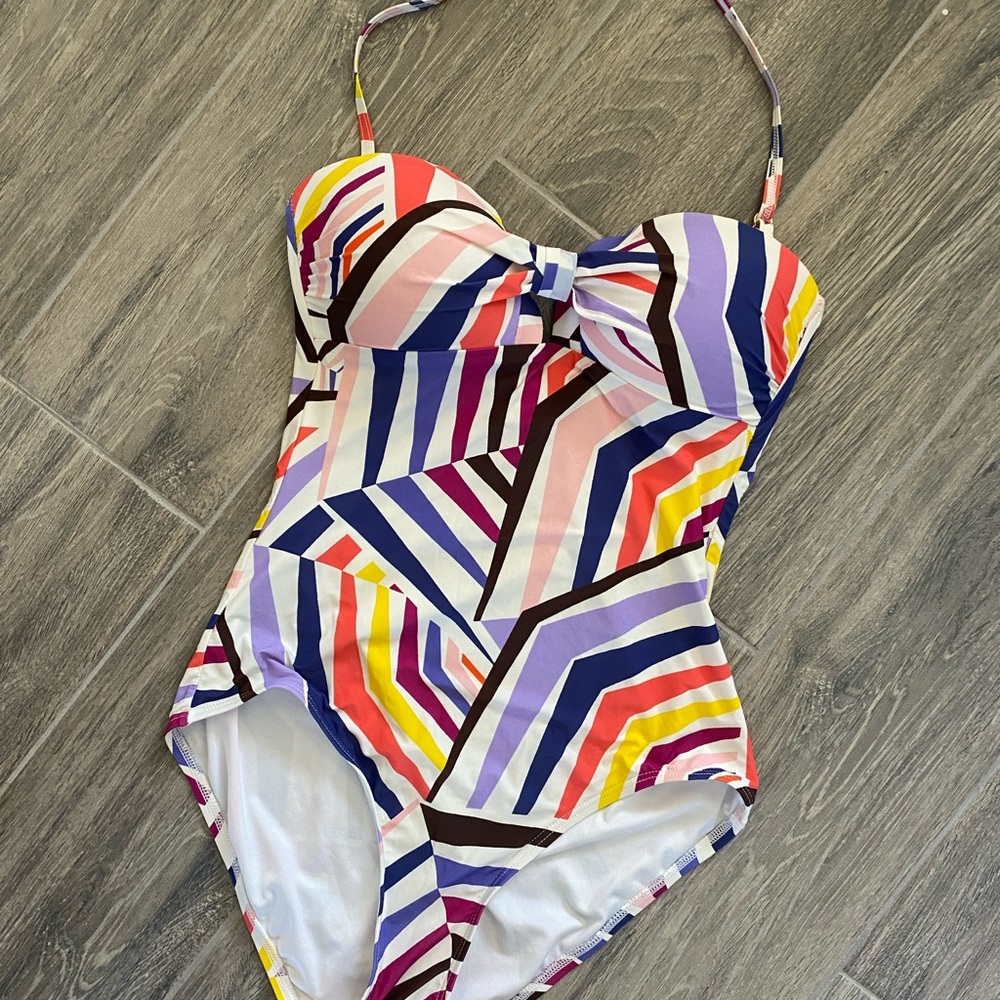 Kate Spade Mold Ban-Do One Piece Swimsuit Size Small - Gem